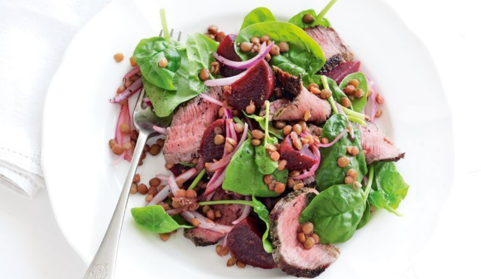 Warm Lamb, Beetroot and Lentil Salad - Sandgate Physical Health Clinic